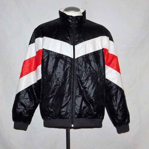 Puma | Jackets & Coats | Vintage Puma Zip Front Quilted Jacket M Old ...